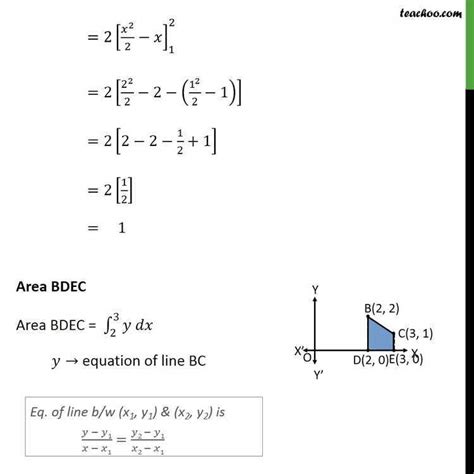 Question 7 Using Integration Find Area Bounded By Triangle 1 0