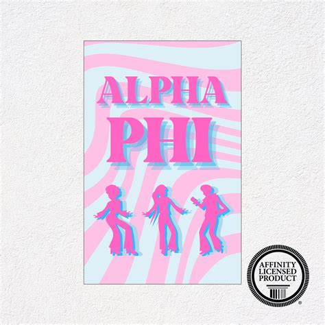 Alpha Phi Poster Alpha Phi Wall Art Alpha Phi Decor Alpha Etsy