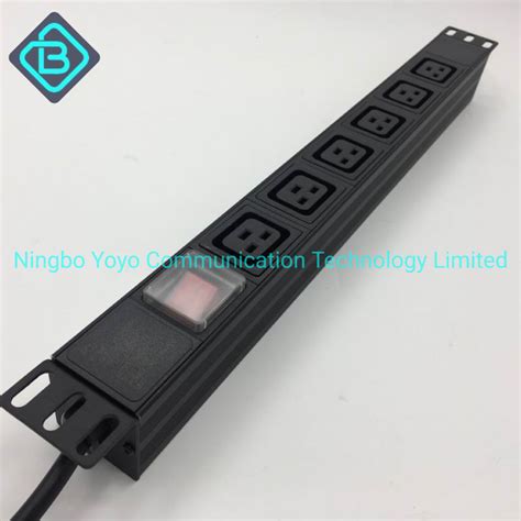 IEC Type Sockets Power Distribution Unit 19 Inch Rack IEC C19 C20 PDU IEC PDU And Power