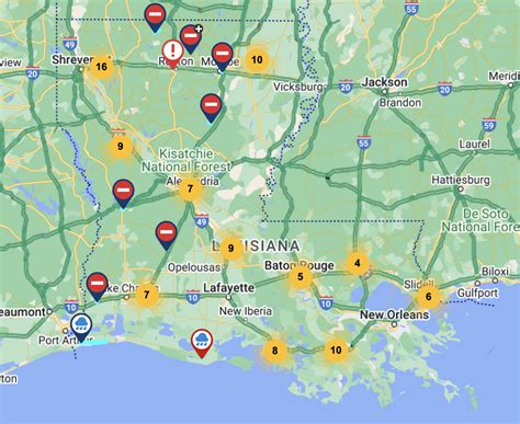 How To Keep Track Of Louisiana Road Closures For Hurricane Francine