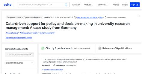 Data Driven Support For Policy And Decision Making In University