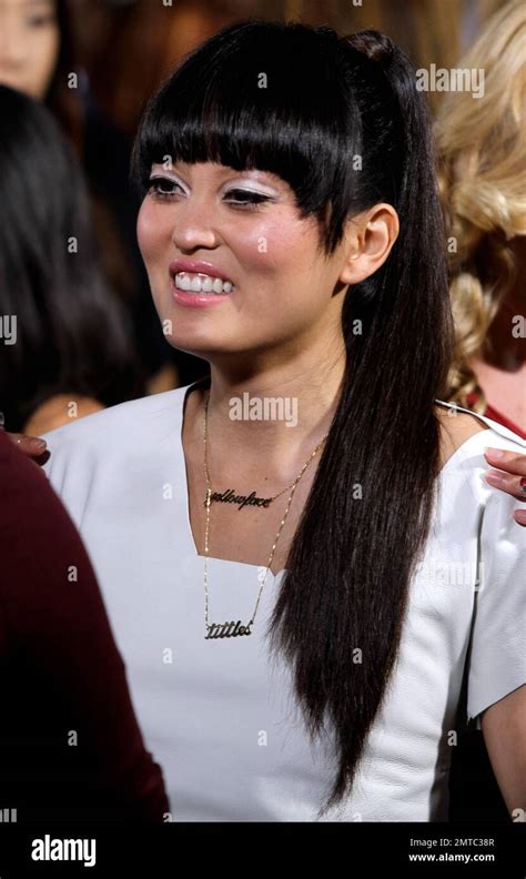 Actress Hana Mae Lee Arriving At The Premiere Of Pitch Perfect At The