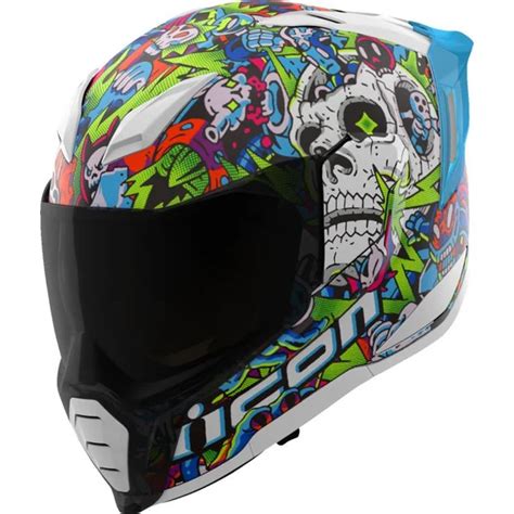 Icon Ultraflite Doodle 3 Mips Helmet High Performance Motorcycle