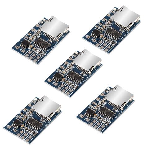 Aceirmc 5pcs Tf Card U Disk Play Mp3 Decoder Player Module With Audio Amplifier Audio Decoding