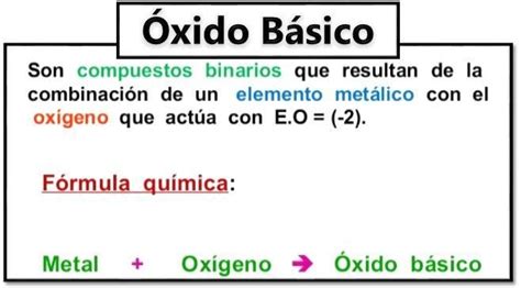 Química Cotidiana Tipos De Oxidos