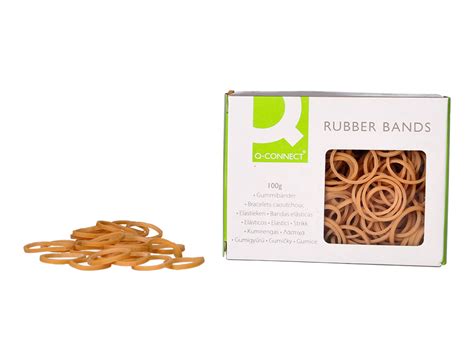 Gomas Elasticas Q Connect 30x2 Mm Nº 3 Caja 100 Gr Gomillas Y Bandas Elásticas De Papelería