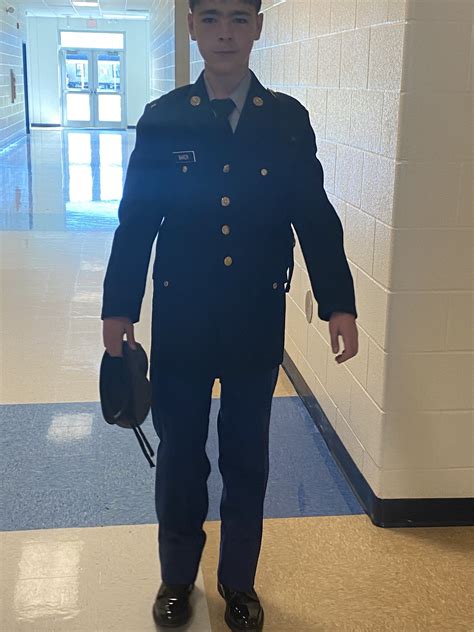 Me In My Uniform For Jrotc