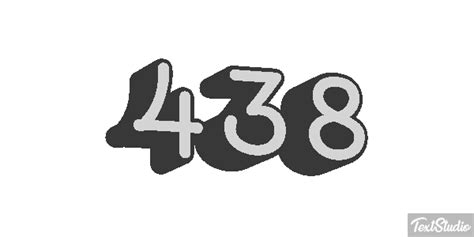 438 Number Animated  Logo Designs