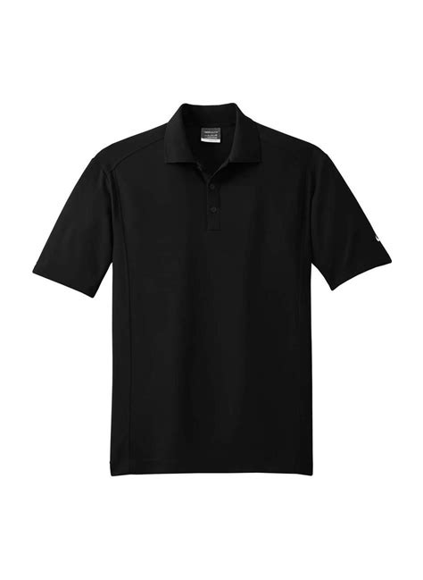 Embroidered Polo Shirt Nike Black Men S Dri Fit Classic Polo