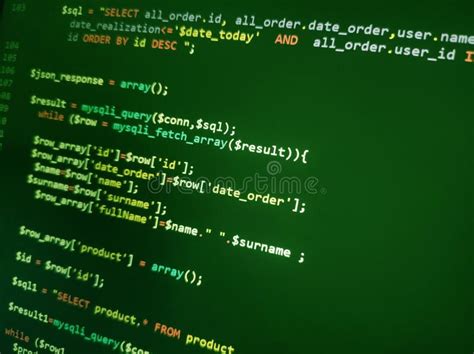 Abstract Screen Code Background Technology Development Concept Texture Php Program Languages