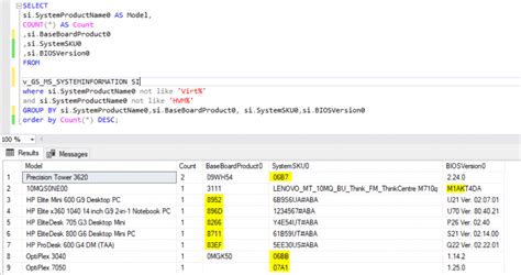 Configmgr Inventory Systemskunumber Product And Biosversion For Device