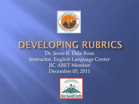 Ppt Developing Rubrics Powerpoint Presentation Free Download Id2381945