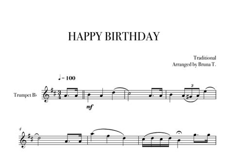 Happy Birthday Trumpet Sheet Music
