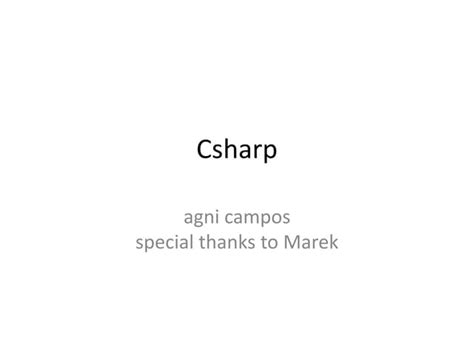 C Oop Introduction And Examples Ppsx