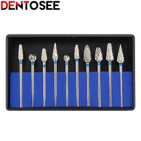 내구성 텅스텐 스틸 치과 드릴 버 연마 및 연삭 도구 고속 핸드피스 도구 치과 의사 장비 10 개 Aliexpress