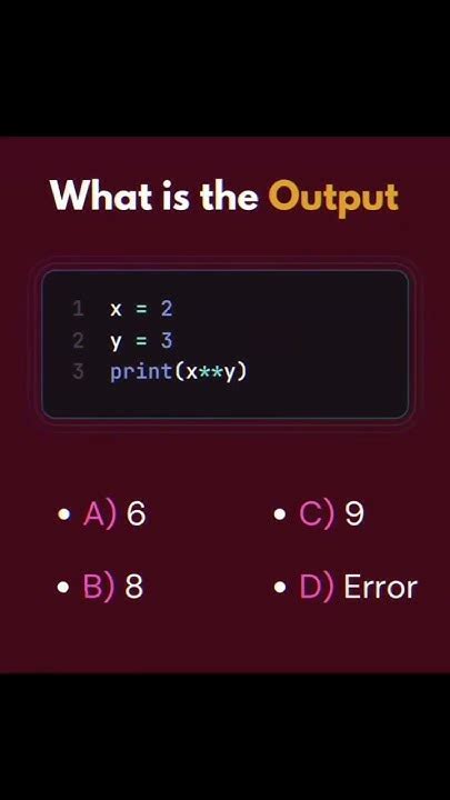 Guess The Output For Python Python Output Guess Pythoncoding