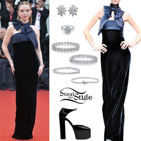Sydney Sweeney Leather Corset Top Midi Skirt
