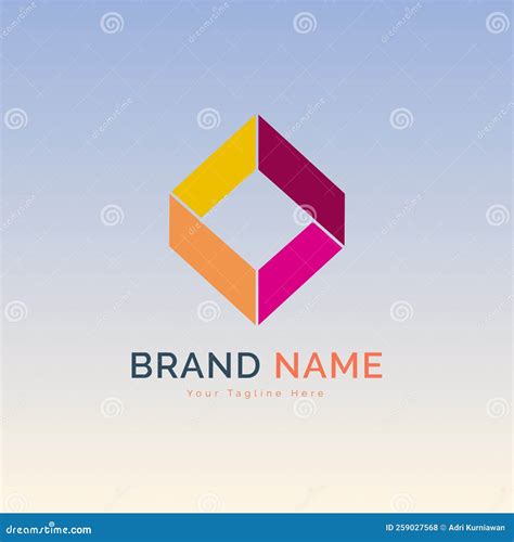 Modern Cube Sign Logo Template Design Vector For Brand Or Company And Other Stock Vector