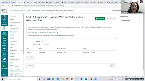 Cis30c Unit 11 Lecture Flask And Web App Vulnerability Assessment In Python Youtube