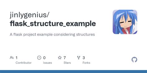GitHub Jinlygenius Flask Structure Example A Flask Project Example Considering Structures