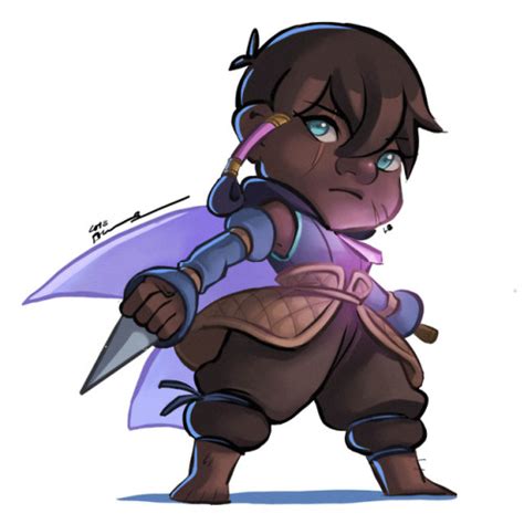 A Chibi Version Of My Dnd Halfling Rogue Wizard Elfendrawsall