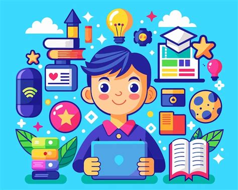 Games That Encourage Learning Educational Concepts In A Fun And Interactive Way Vector Premium