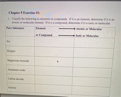 solved chapter 5 exercise 1 1 classify the following as
