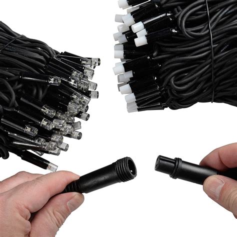 10m Rubber Cable Static LED String Lights With Male And Female Connector LED String Light And