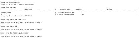Failed To Drop A Database Or Table · Issue 686 · Taosdatatdengine · Github