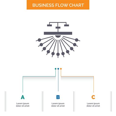 Optimization Site Site Structure Web Business Flow Chart Design With 3 Steps Glyph Icon For