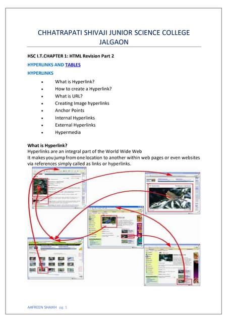 Hsc Information Technology Chapter 1 Advanced Web Designing Part Iipdf
