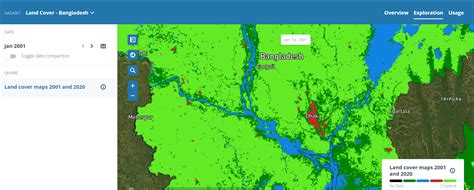 In The Land Cover Bangladesh Dataset The Layer View Is Modified By