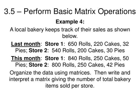 PPT Perform Basic Matrix Operations PowerPoint Presentation