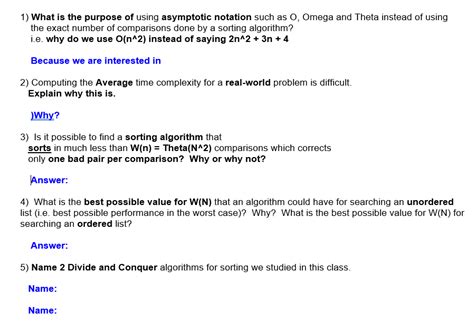 solved 1 what is the purpose of using asymptotic notation
