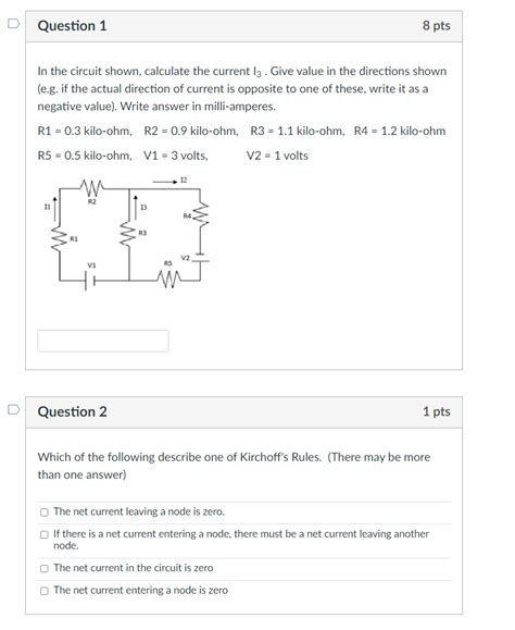 solved in the circuit shown calculate the current i3 give