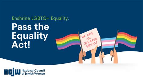 National Council Of Jewish Women Enshrine Lgbtq Equality Pass The