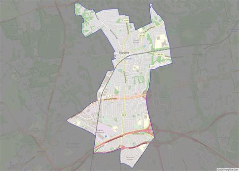 Map Of Syosset Cdp Thong Thai Real