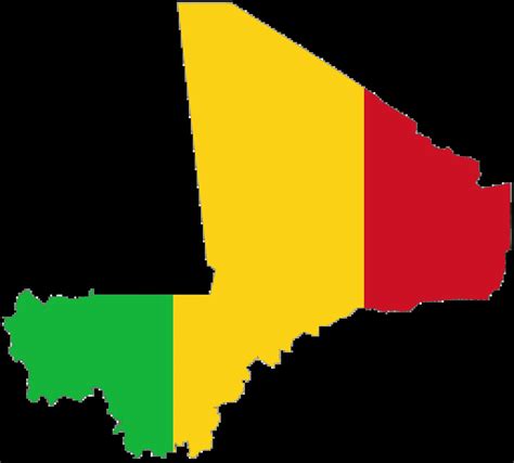 Mali Flag Map MapSof Net