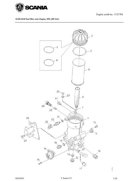 Scania Dc 16 02 Fuel Filter Unit Engine Xpi Pdf