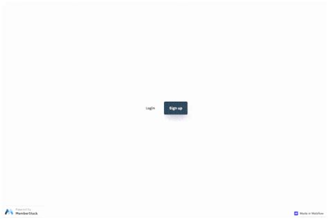 Login And Signup Modals Webflow
