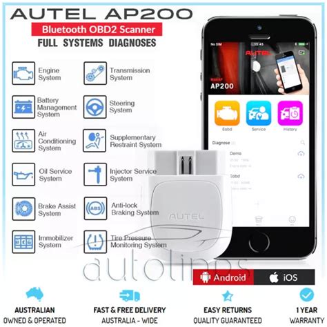 Autel Ap200 Bluetooth Obd2 Android Iphone Ipad Diagnostic Scanner Tool Fit Acura 109 00