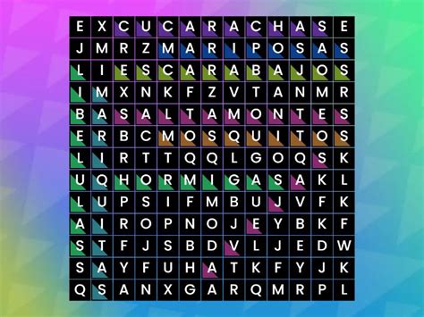 Sopa De Letras De Insectos Para Imprimir Sopa De Letras Dificil Sopas