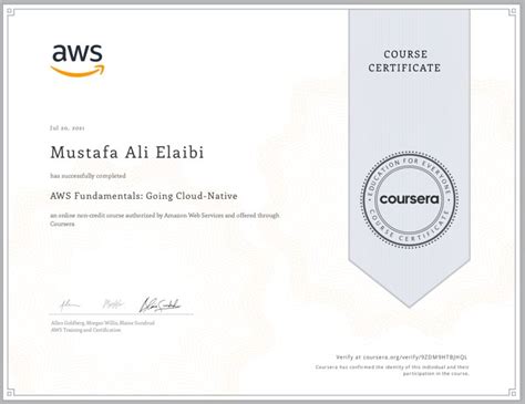 mustafa ali on linkedin cloudcomputing aws onlinecourse