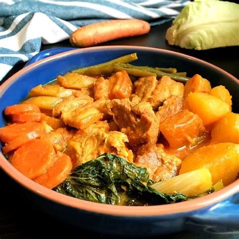 Easy Pork Pochero Filipino Recipe Amiable Foods