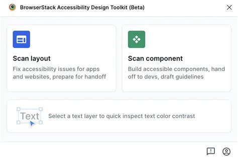 Accessibility Design Toolkit Component Scan Browserstack Docs