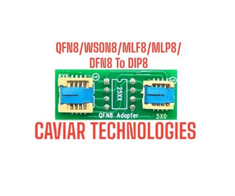 Qfn8 Wson8 Mlf8 Mlp8 Dfn8 To Dip8 Socket Adapter For Both 8 6mm And 5