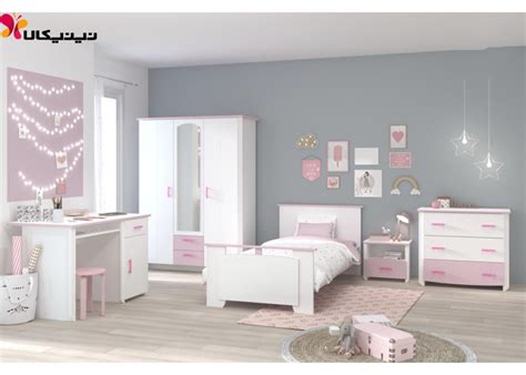 سرویس خواب دخترانه کودک و نوجوان آمیسا مدل سارینا نی نی کالا