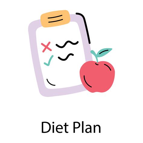Trendy Diet Plan 17757133 Vector Art At Vecteezy
