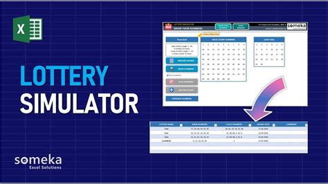 Lottery Simulator Excel Template Lottery Simulator In Excel Youtube