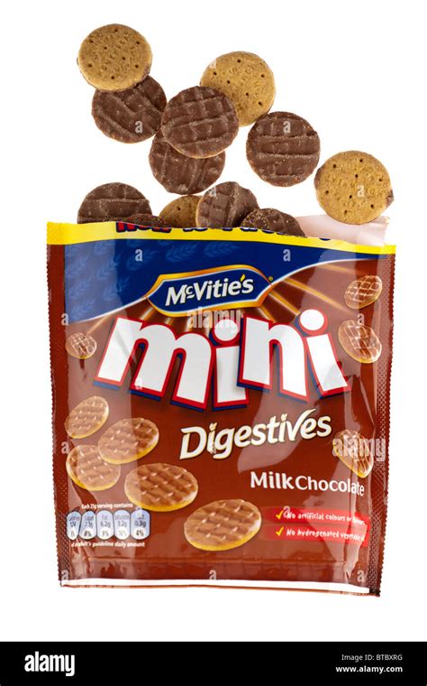 New Tear And Share Mcvities Mini Digestives Milk Chocolate Biscuits Spilling Onto A White
